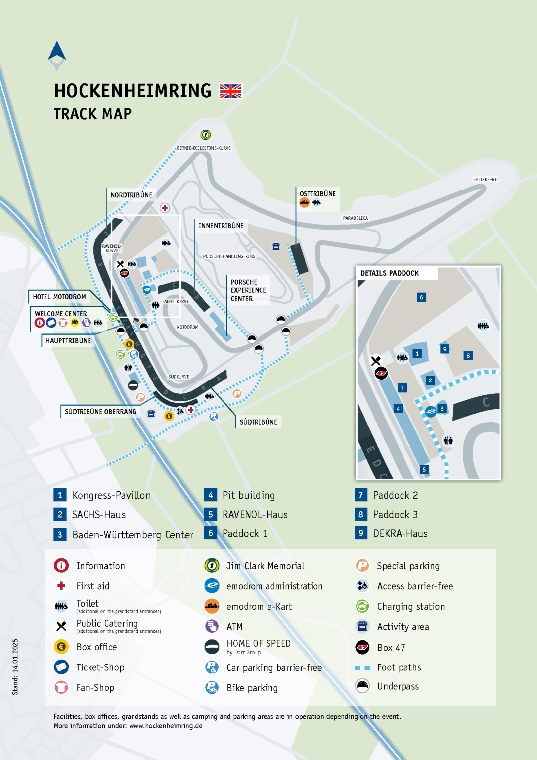 Track map - Hockenheimring